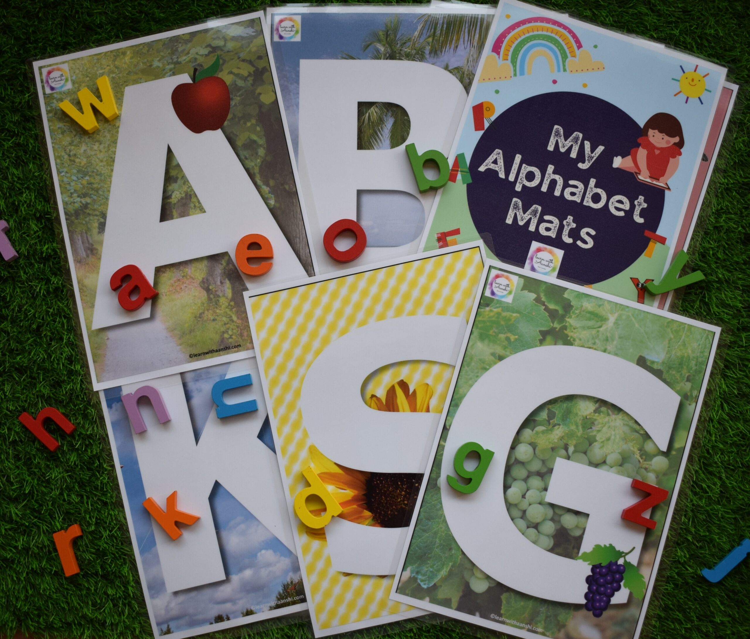 Amazing Alphabet Playdough Mats (Box) - learnwithaanshi®