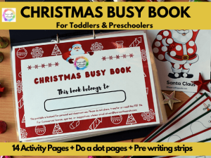 Christmas Busy Book for Toddlers (PDF) - learnwithaanshi®