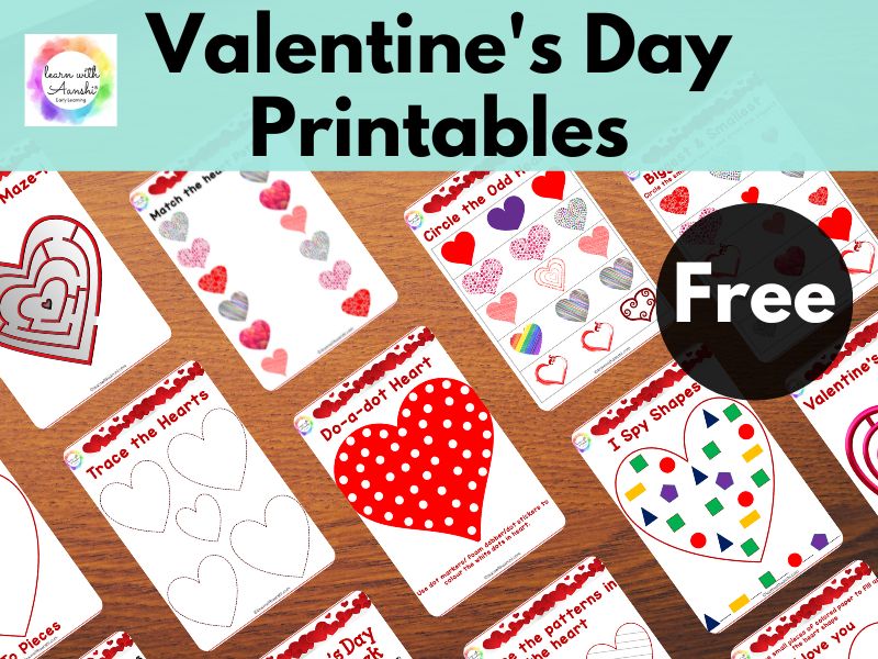10 Easy Valentine's Day Activities for Preschoolers - learnwithaanshi®