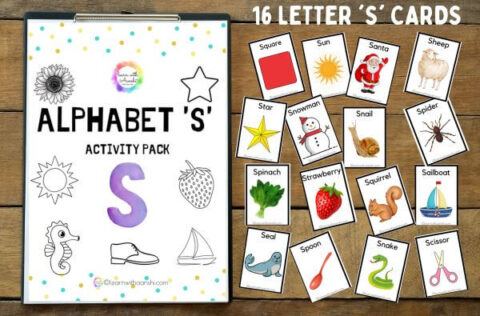 S Alphabet Worksheets (PDF) Download - learnwithaanshi®