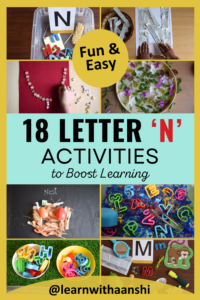 How to Teach Letter N to 2- 4-year-old Kids: 18 Creative Activities ...